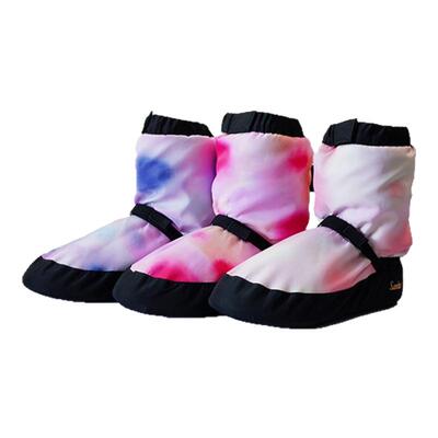 Sansha/三沙芭蕾舞练功护脚鞋冬表演候场加绒加厚舞蹈保暖靴WOOJ