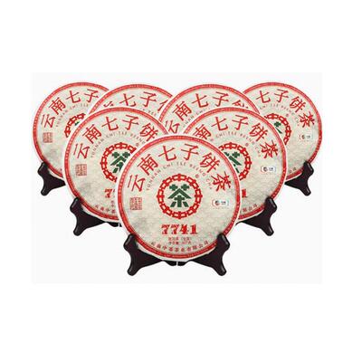中茶2024年7741普洱茶生茶357g*7饼整提中粮正品