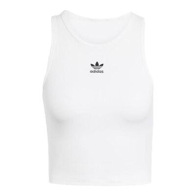 Adidas阿迪达斯三叶草女子工字背心瑜伽辣妹风透气无袖T恤JC9007