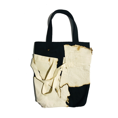 设计师暗黑系焦制DIY帆布袋牛仔