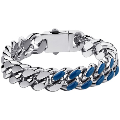 brosway钛钢古巴手链男女