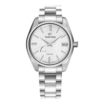 云母摺白霜表盘机械表冠蓝狮男表