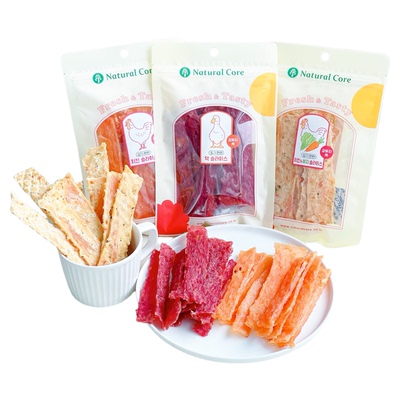NaturalCore鸡鸭鳕鱼薄切片肉干