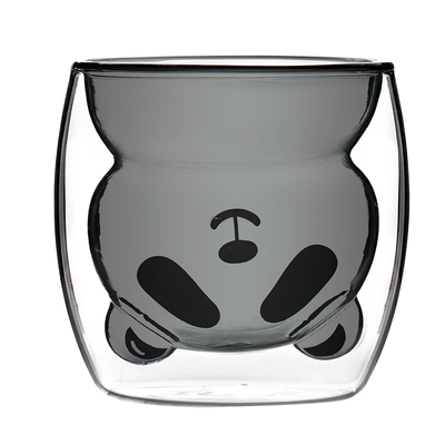 叁旬叁旬熊猫水杯双层玻璃杯