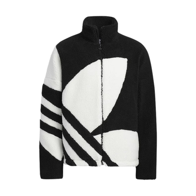 Adidas男女立领夹克外套保暖拼色