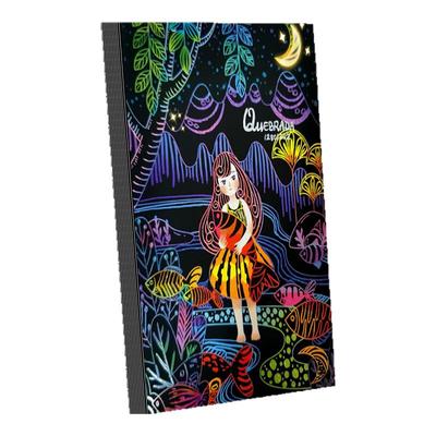 100张刮画纸儿童炫彩画画纸