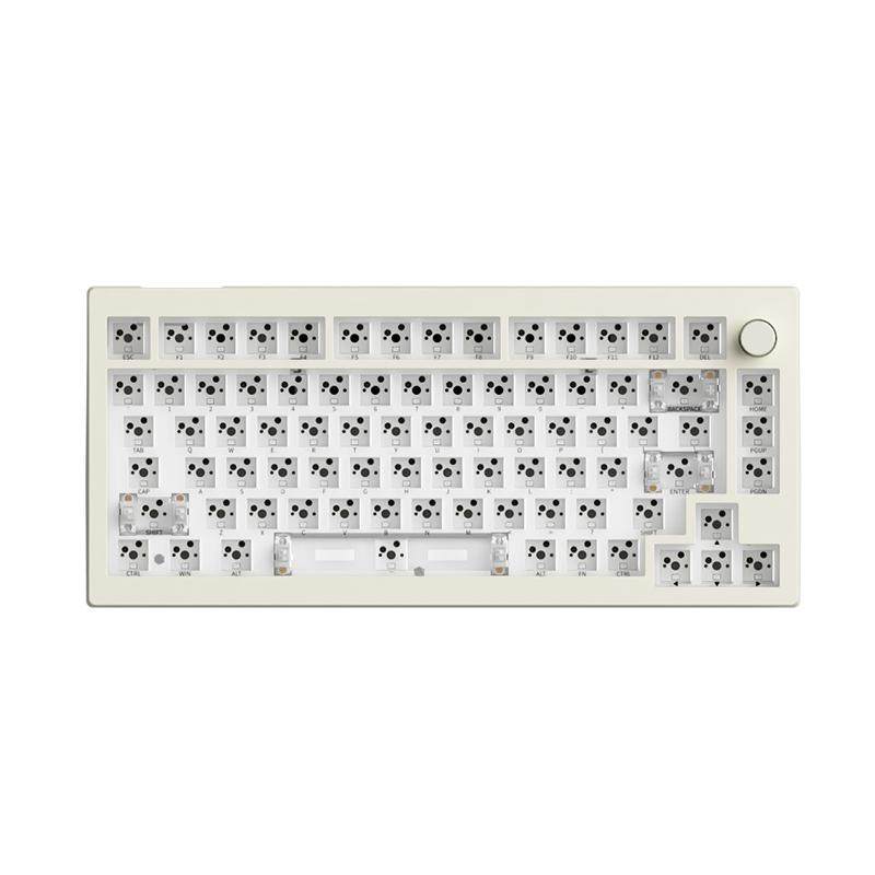 贱驴A3无线机械键盘Gasket结构客制化三模蓝牙75%配列带旋钮音量_虎窝淘