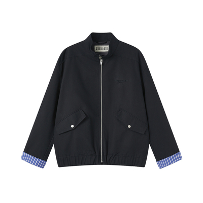 CHINISM丨撞色哈灵顿立领夹克