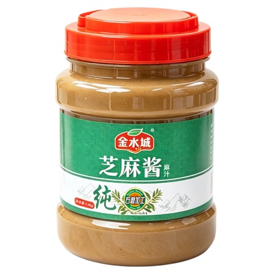 金水城1.4kg石磨纯芝麻酱桶装
