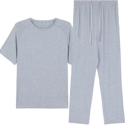 安莉芳旗下IVU专柜新品男士圆领短袖薄款睡衣家居服套装ULY0226