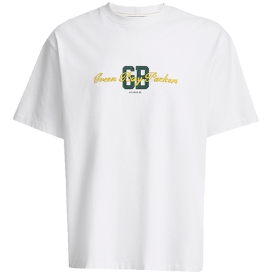 SEASON HIGH秋季NFL联名男装T恤圆领短袖舒适纯棉宽松刺绣上衣