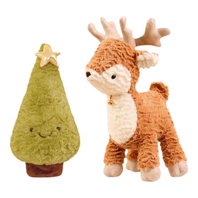 圣诞树玩偶毛绒玩具圣诞老人麋鹿公仔雪人儿童圣诞节礼物送女朋友