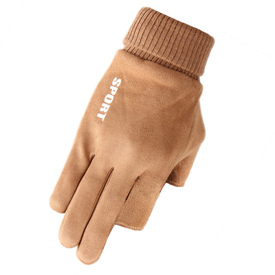 冬天保暖男士手套二指快递员骑手