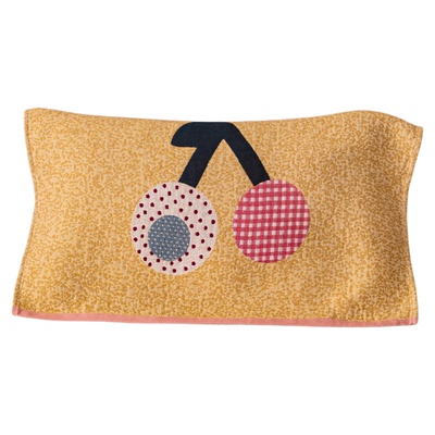 田园樱桃枕巾纯棉a类四层棉纱