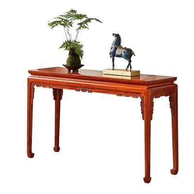 仙龙山缅甸花梨条案新中式玄关桌