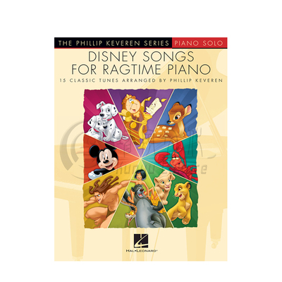 菲利普 凯伦 15首迪斯士歌曲 雷格泰姆钢琴独奏曲 海伦德原版乐谱书 Phillip Keveren DISNEY SONGS FOR RAGTIME Piano HL00241379