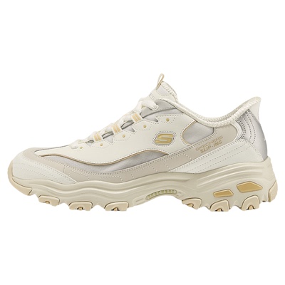 斯凯奇闪穿奶茶熊2026春季新品男女老爹鞋轻质透气休闲运动鞋缓震