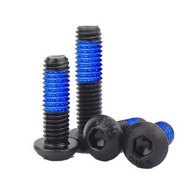 深圳碳钢涂蓝胶螺丝钉元杯内六角