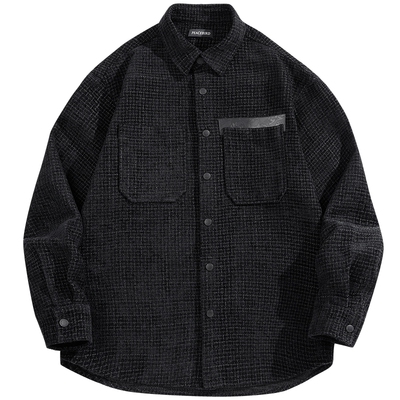 太平鸟男装肌理小香风休闲衬衫