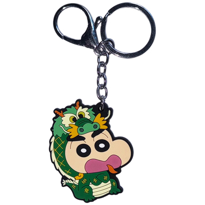 蜡笔小新十二生肖PVC软胶钥匙扣