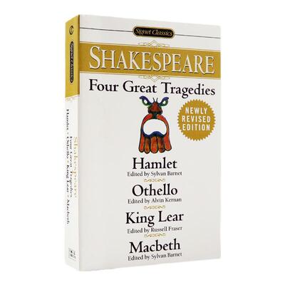 英文原版 莎士比亚四大悲剧 Four Great Tragedies 哈姆雷特 奥赛罗 李尔王 麦克白 经典名著 进口书籍正版