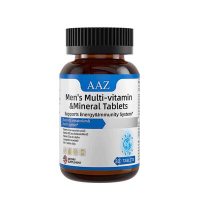 AAZ美国多维男士维生素矿物质复合片专用精力旺盛30片盒均衡营养
