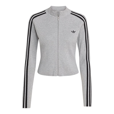 Adidas/阿迪达斯正品2025女士休闲修身针织轻质夹克外套JZ0886