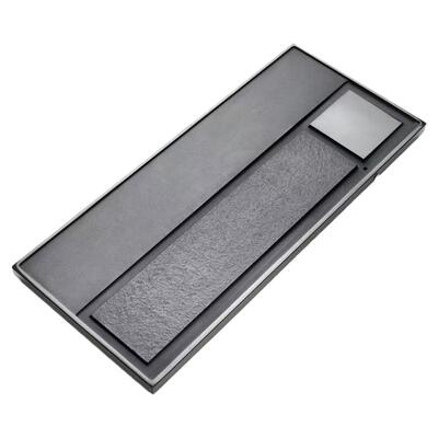 天然整块乌金石家用办公茶盘