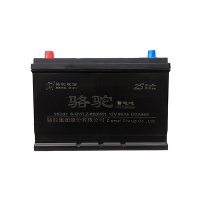 骆驼牌电瓶12V85Ah95D31蓄电池