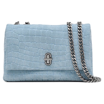 【新品】MARC JACOBS/ 莫杰 DUAL 小号牛皮压纹设计链条包