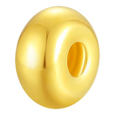 足金999算盘珠隔断珠黄金垫片DIY手串光面算盘珠:约0.03g520礼物