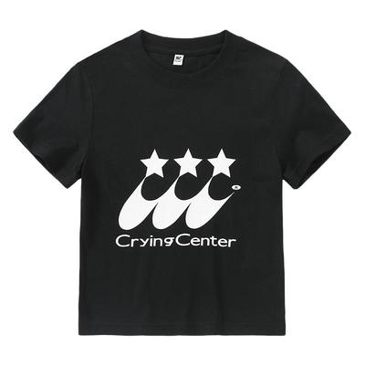 CryingCenter 多色彗星印花千禧纯棉圆领辣妹修身短款T恤哭喊中心