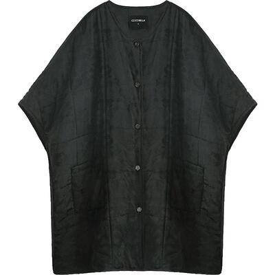 COCOBELLA暗纹提花棉服马夹