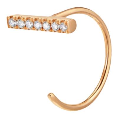 18K金钻石单边耳饰周生生