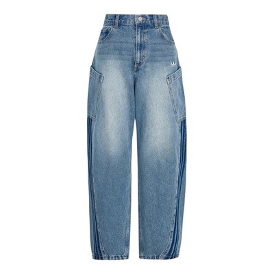 优购adidas阿迪达斯三叶草女子运动休闲牛仔长裤KR2628