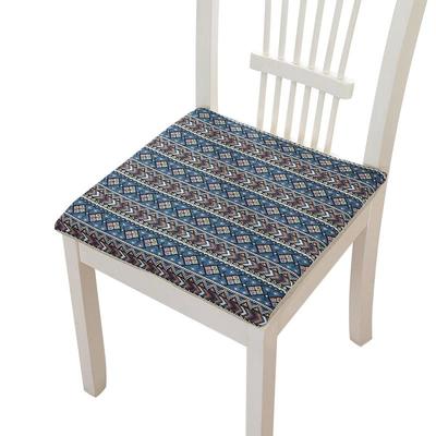 花色棉麻系列坐垫有绑带