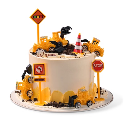 cakeboss挖掘机童趣北京蛋糕