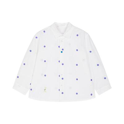 江南布衣童装长袖衬衫H型宽松
