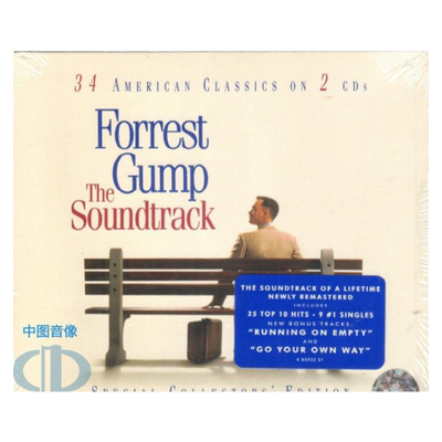 原装进口 阿甘正传FORREST GUMP 电影原声带OST 2CD