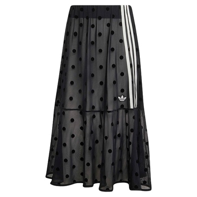 adidas三叶草波点运动半身裙女裙