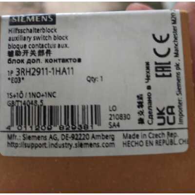 （请询价）3RH2911-1HA11西门子辅助触点。2个 包邮