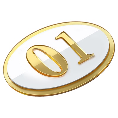 亚克力双层数字号码牌可定制