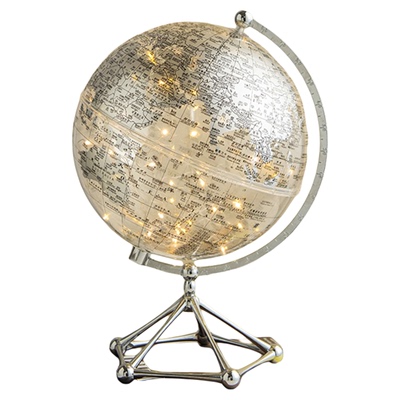 轻奢高档透明地球仪酒柜摆件