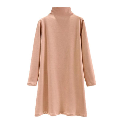 半高领保暖打底裙居家睡裙连衣裙