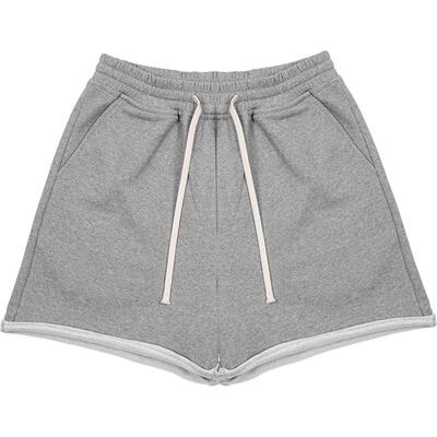 O3PARK运动四分卷边短裤