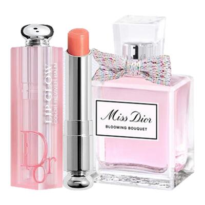【自营】Dior/迪奥变色润唇膏花漾淡香水套装情人节送女友礼物