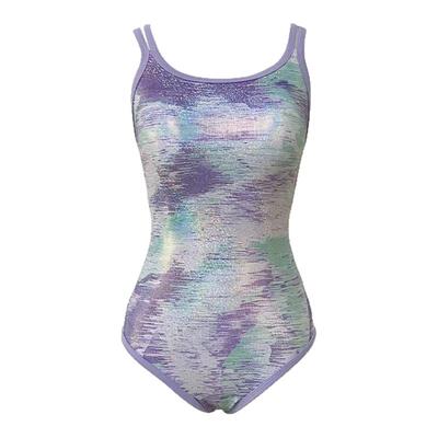 PULAS同款烫金低叉三角连体泳衣