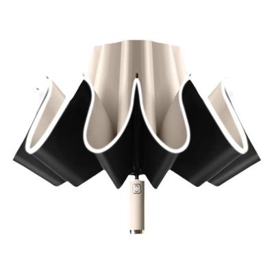 太阳伞晴雨两用反向防晒黑胶雨伞