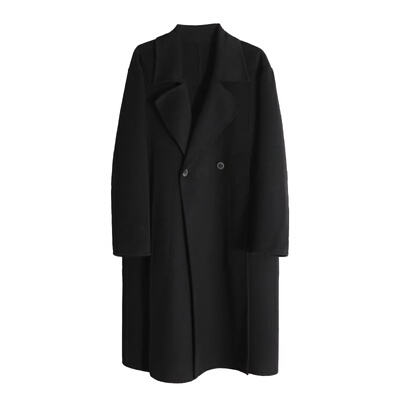 Mind Bridge2024秋冬季新款羊毛呢子大衣男双面呢中长款休闲外套