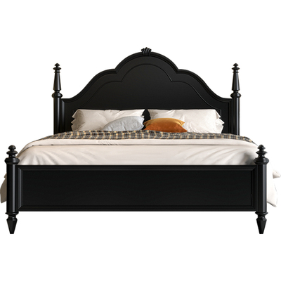 萨洛美法式复古实木双人床